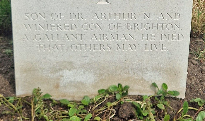 Battle of Britain London Monument - F/Lt. P A N Cox